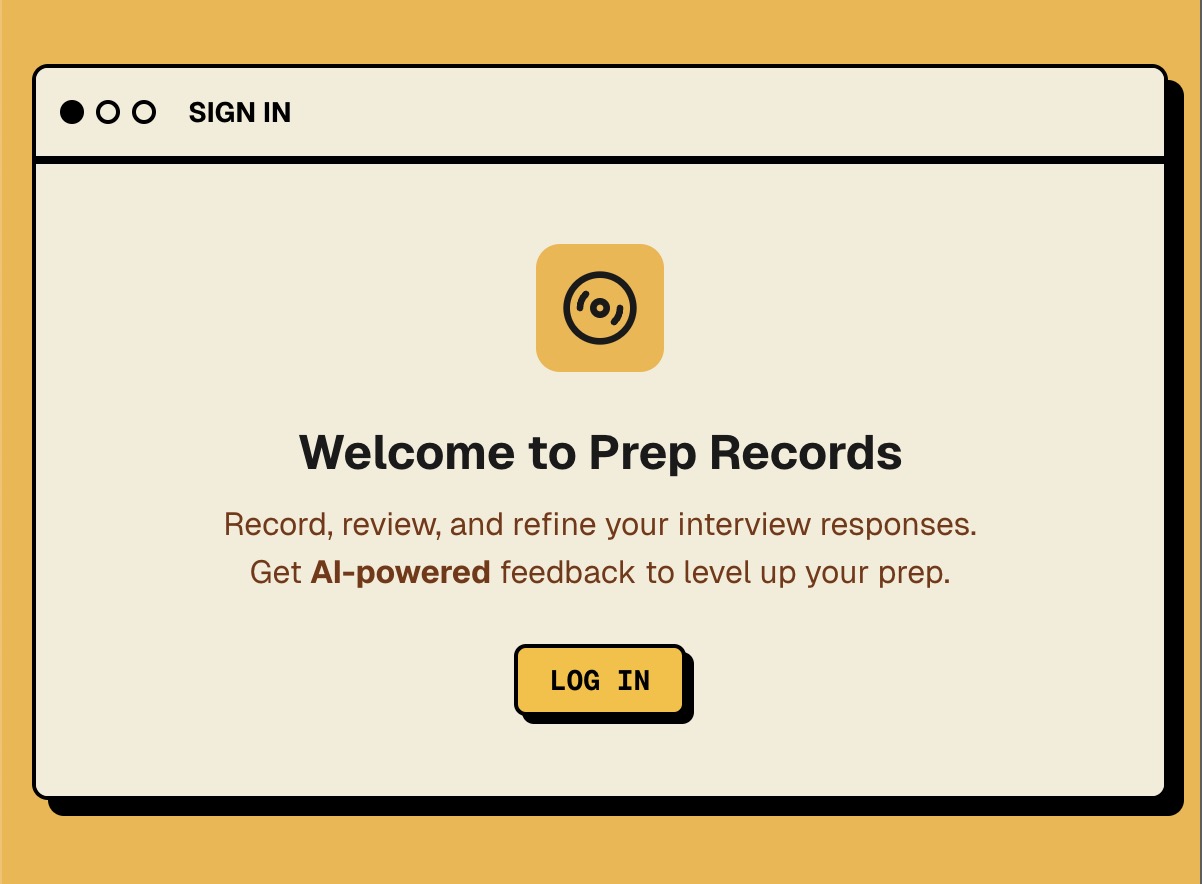 PrepRecords – AI Interviews